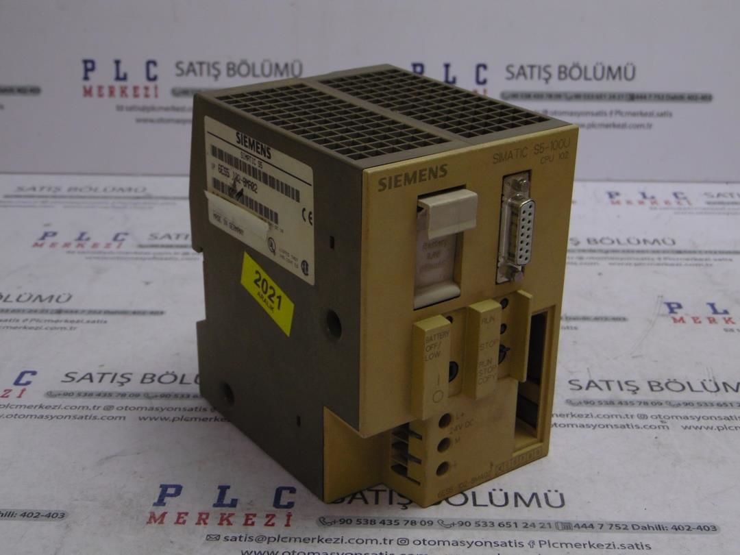 6ES5102-8MA02 CPU100 F. S5-100U, DC 24V 2.EL | PLC Merkezi - Otomasyon Satış