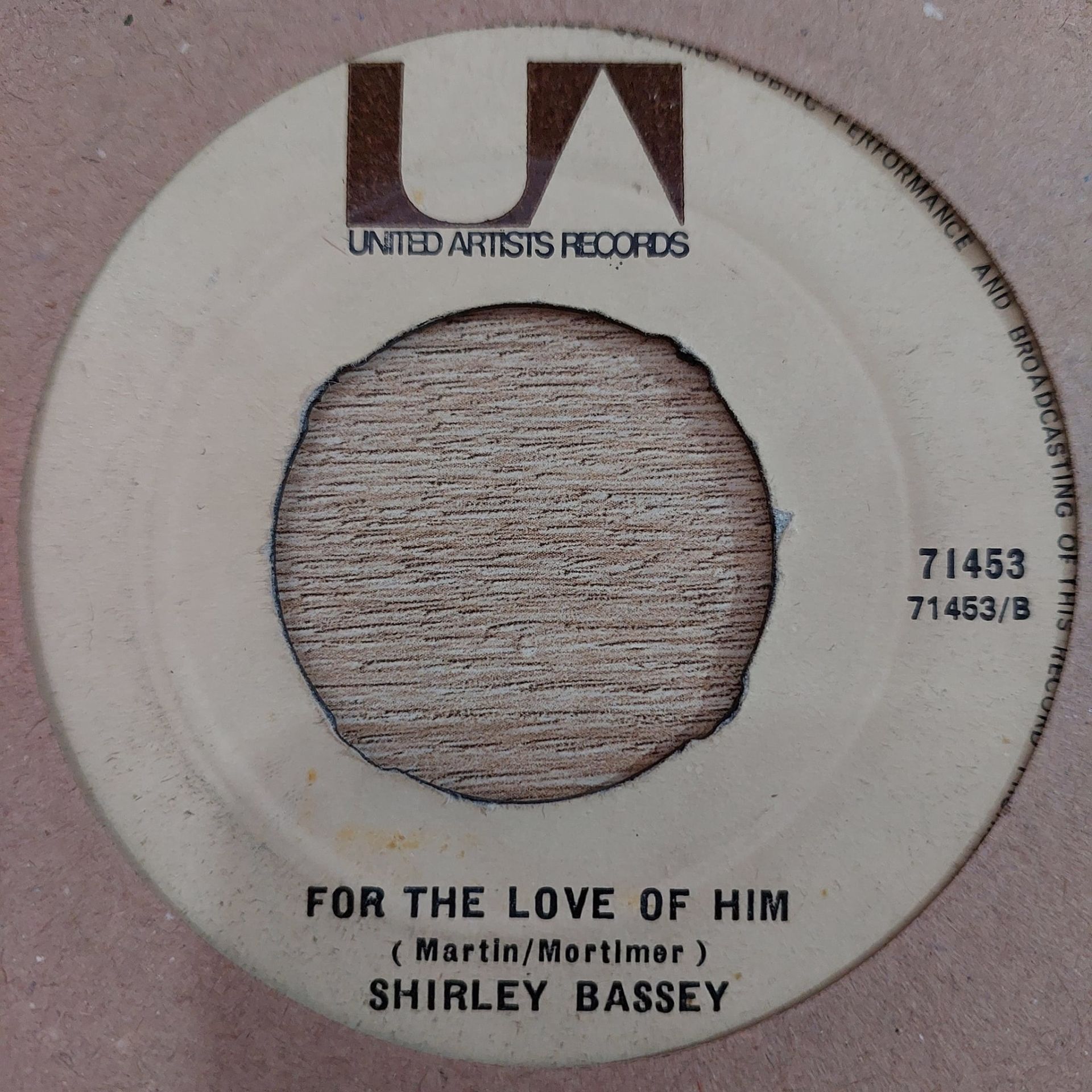 Shirley Bassey Love Story For The Love Of Him 45lİk Plak